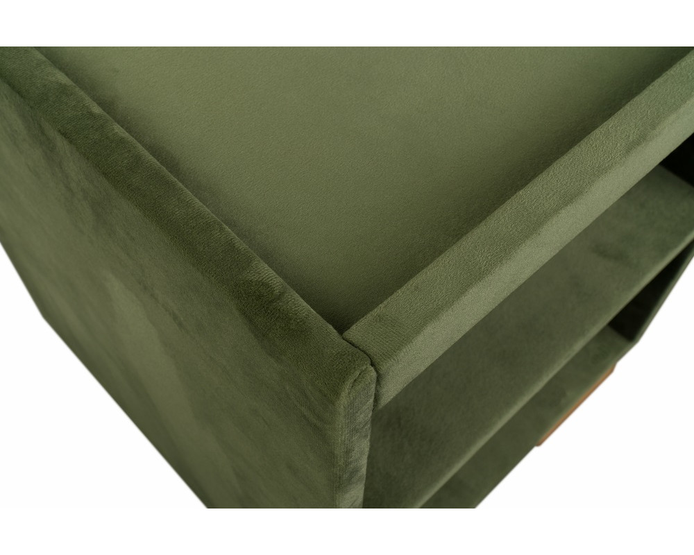 Bedora Leon Éjjeliszekrény, zöld, szövet – idealisalvas.hu